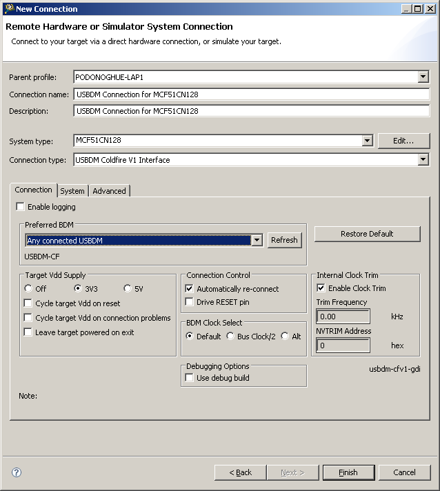 USBDM: Codewarrior - Eclipse V10.x